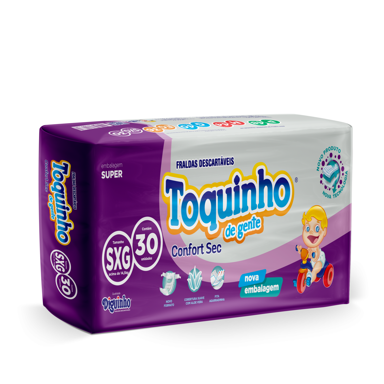 TOQUINHO CONFORT SEC SUPER – 7Y Distribuidora